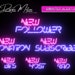 Animated Neon Twitch Alerts in Pink and Purple Follower, Subscriber ...