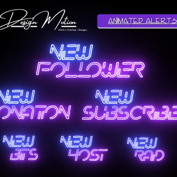 Twitch Alerts Animated With Sound - Etsy