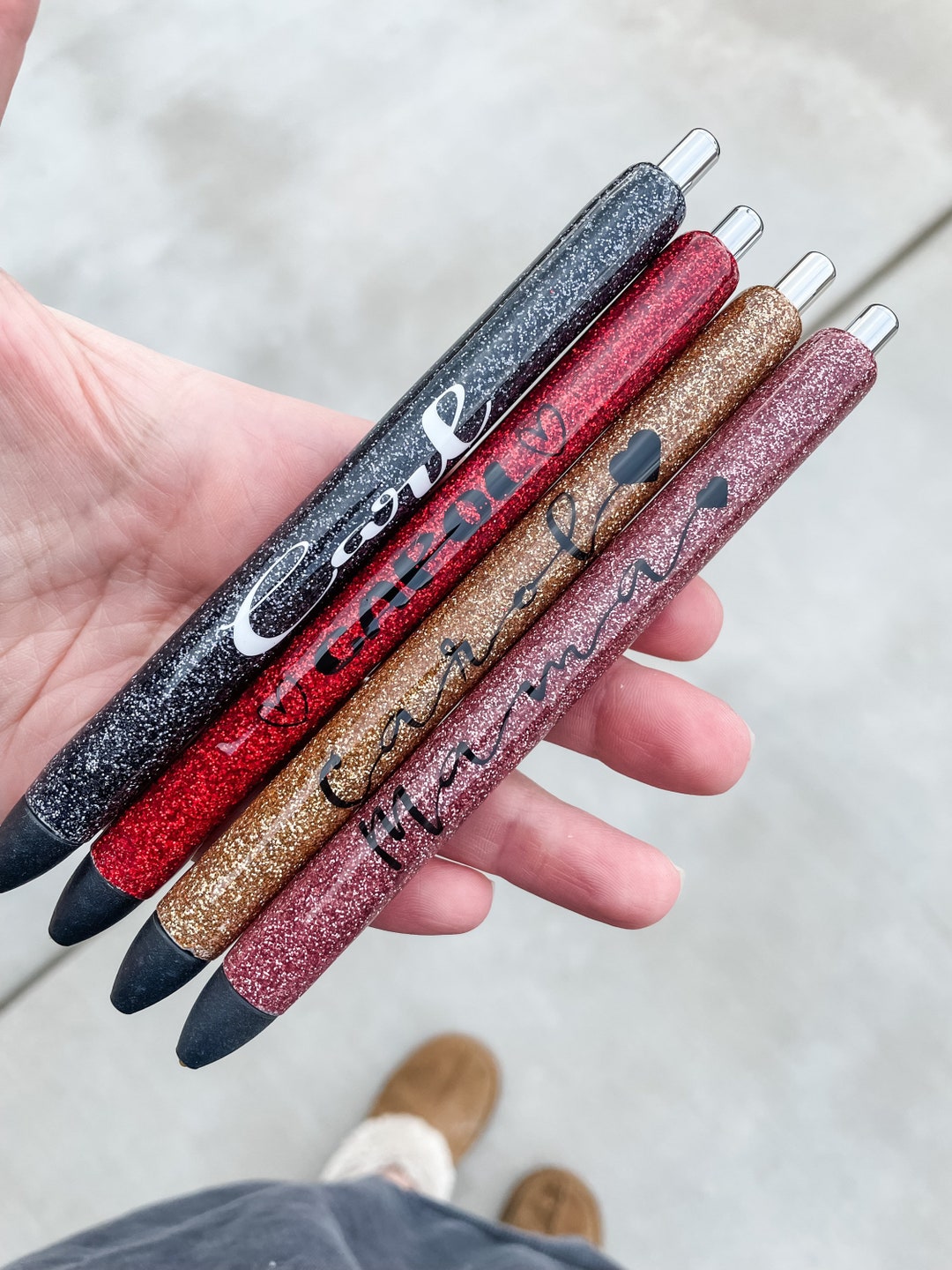 Custom Refillable Glitter Pens - Etsy