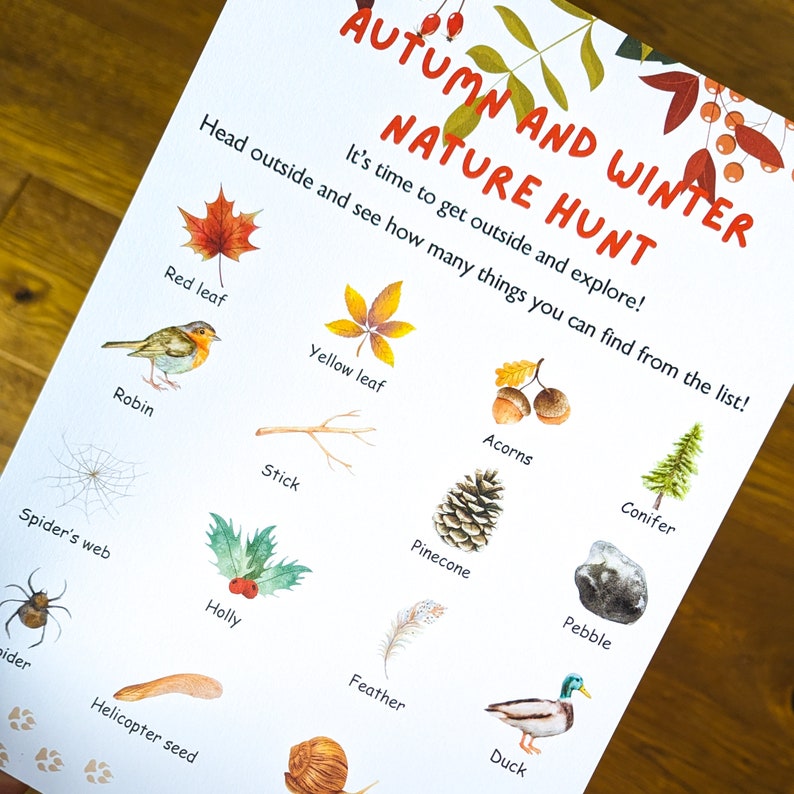 Nature Scavenger Hunt / Outdoor Activity for Kids / Children's Party ...