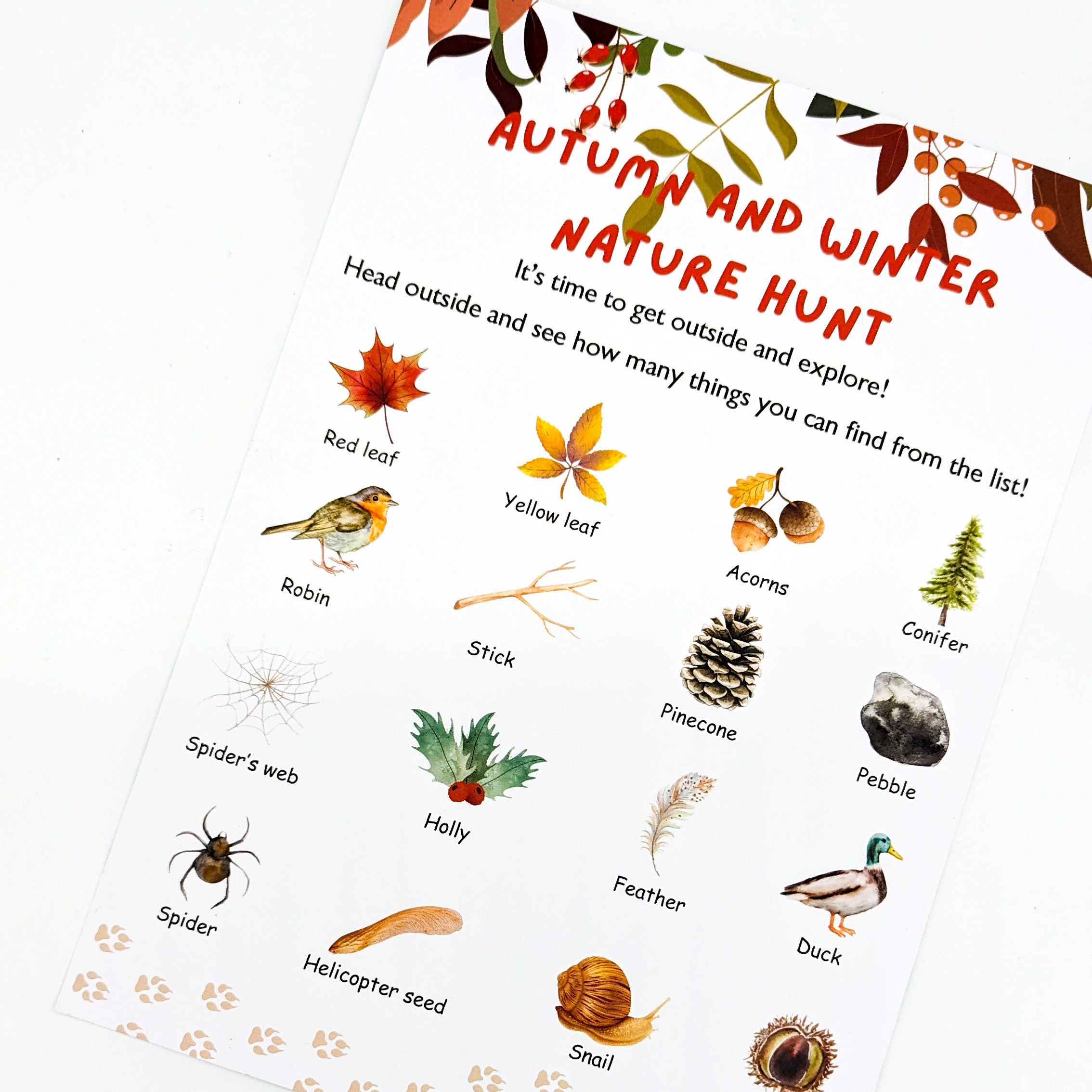 Nature Scavenger Hunt / Outdoor Activity for Kids / Children's Party ...