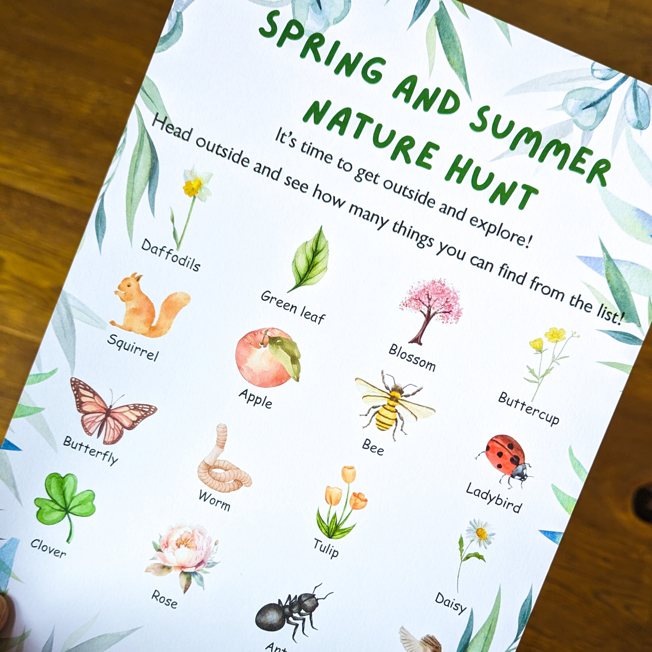Nature Scavenger Hunt / Outdoor Activity for Kids / Children's Party ...