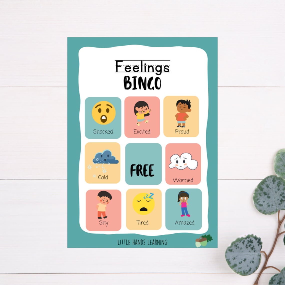Emotions Bingo Cards / Feelings Bingo Game / Printable Mental Health ...