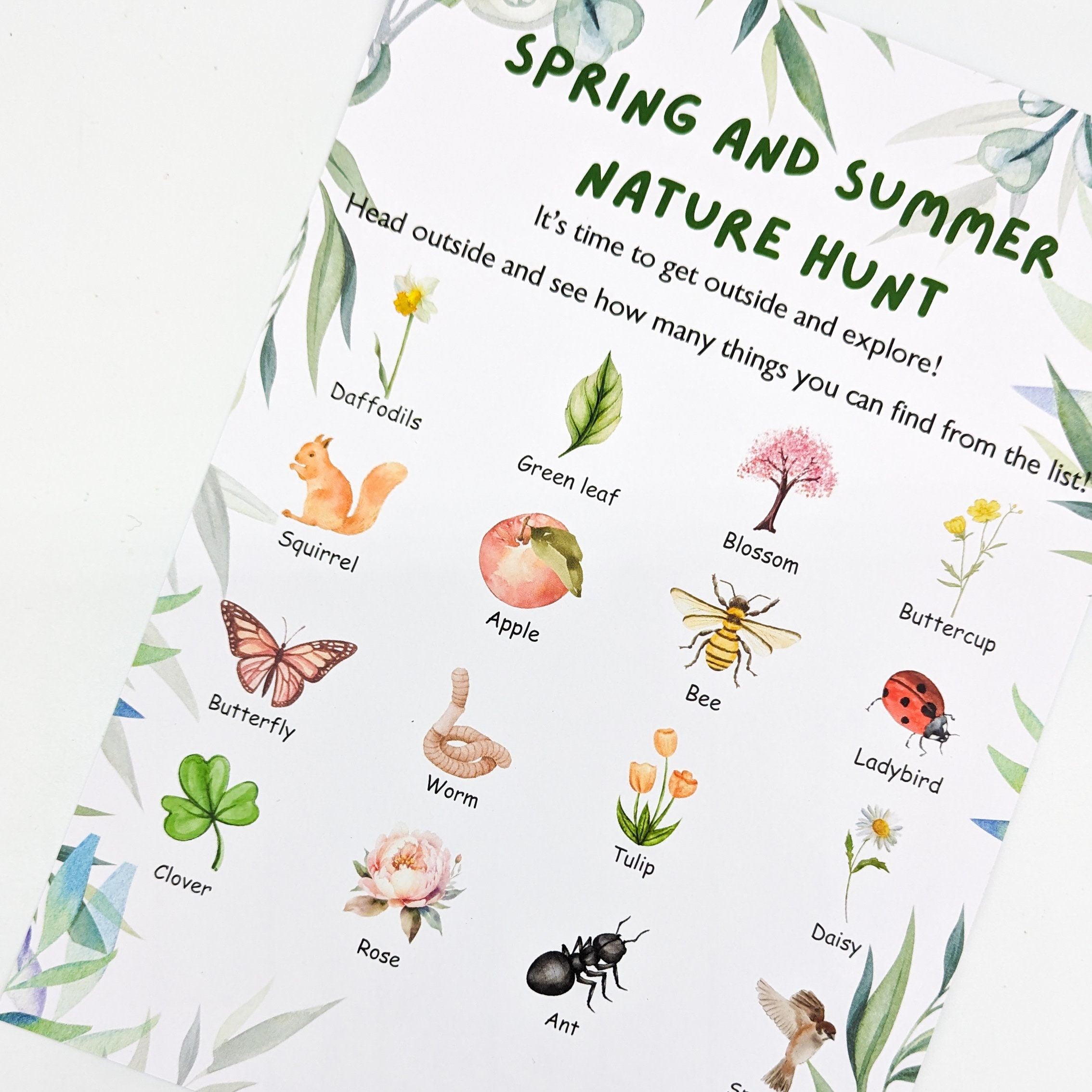 Nature Scavenger Hunt / Outdoor Activity for Kids / Children's Party ...