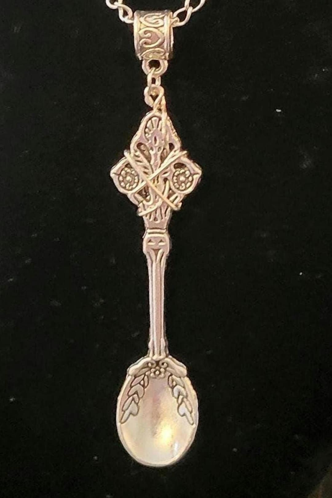 Ornate Big Spoon Necklace for Men or Women Unisex Spoon Jewelry ...