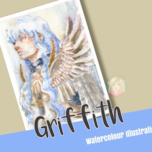 Griffith Art Print Watercolor Fanart Handpainted - Etsy