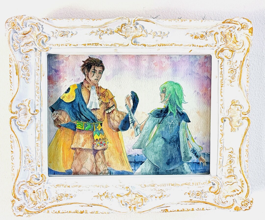 Fire Emblem Art Print: Byleth & Claude Watercolor Illustration - Etsy