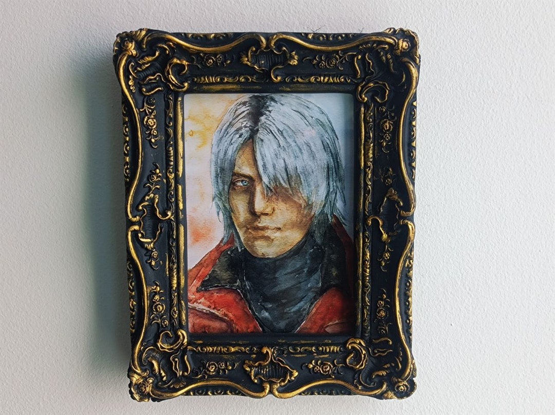Handmade Dante Watercolour Portrait Print | Devil May Cry Fan Art | A5 ...