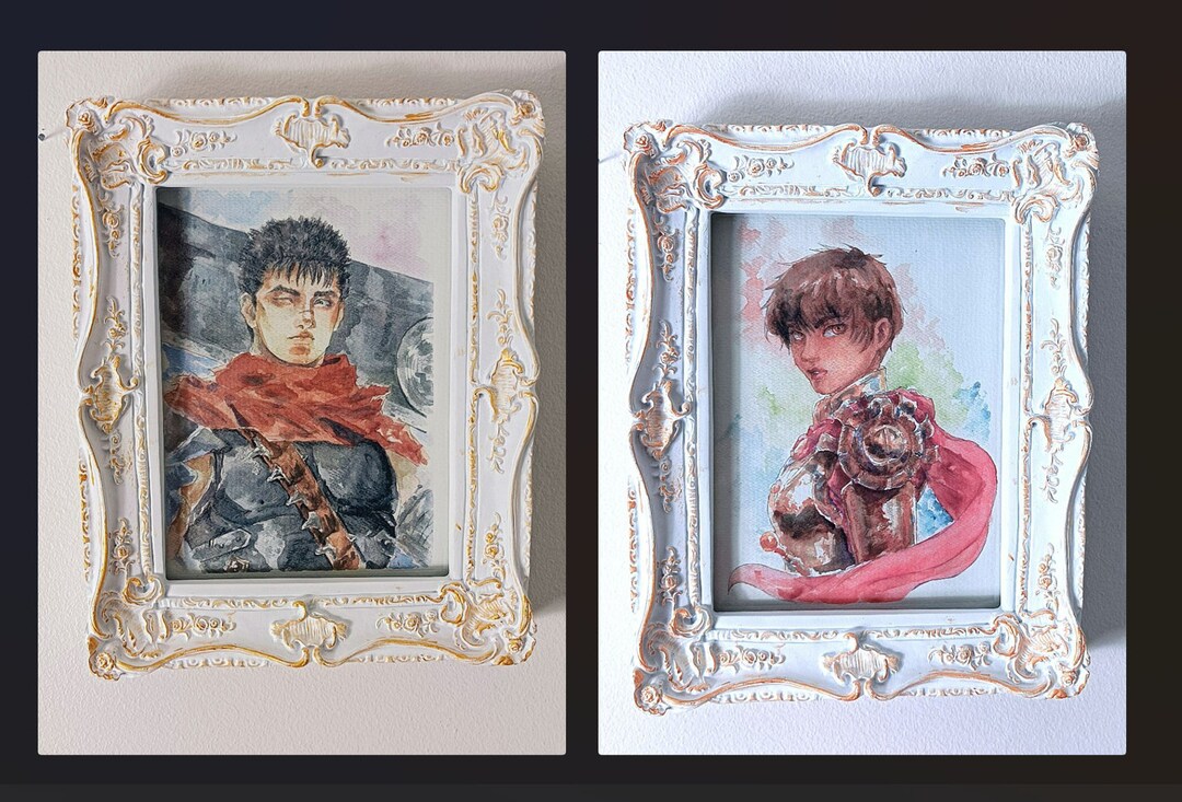 Guts / Casca Art Print, Fanart Handpainted Watercolour - Etsy