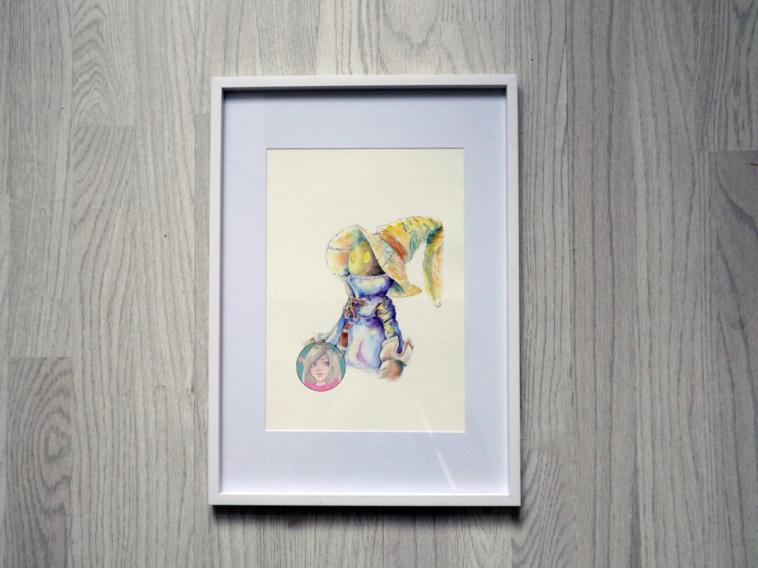 ORIGINAL PAINTING Vivi FFIX Watercolour Portrait - Etsy