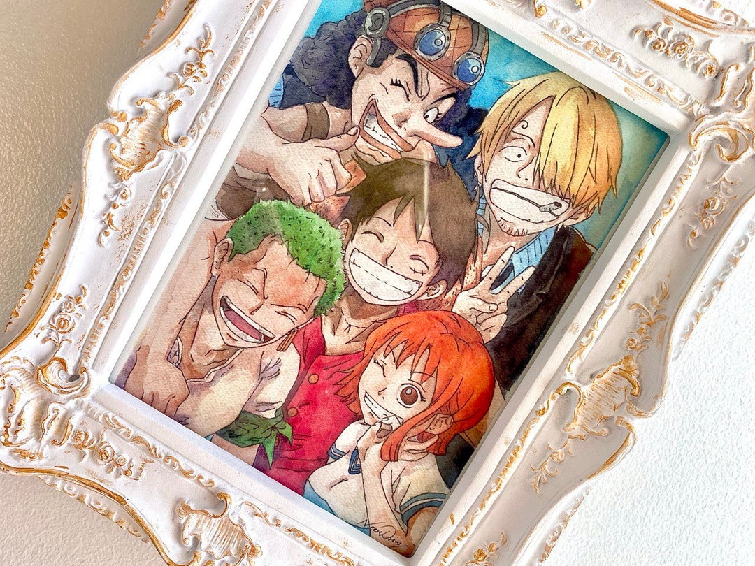 Straw Hats OP Art Print - Fanart Watercolor Handpainted - Etsy