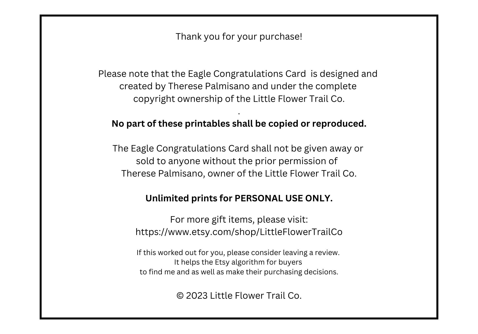 Eagle Card Printable at Home - Etsy