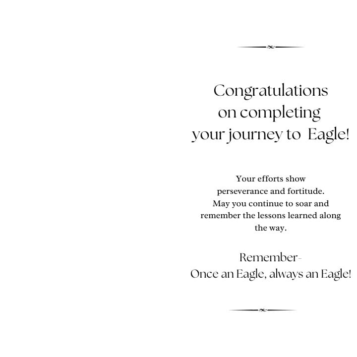 Eagle Card Printable at Home - Etsy