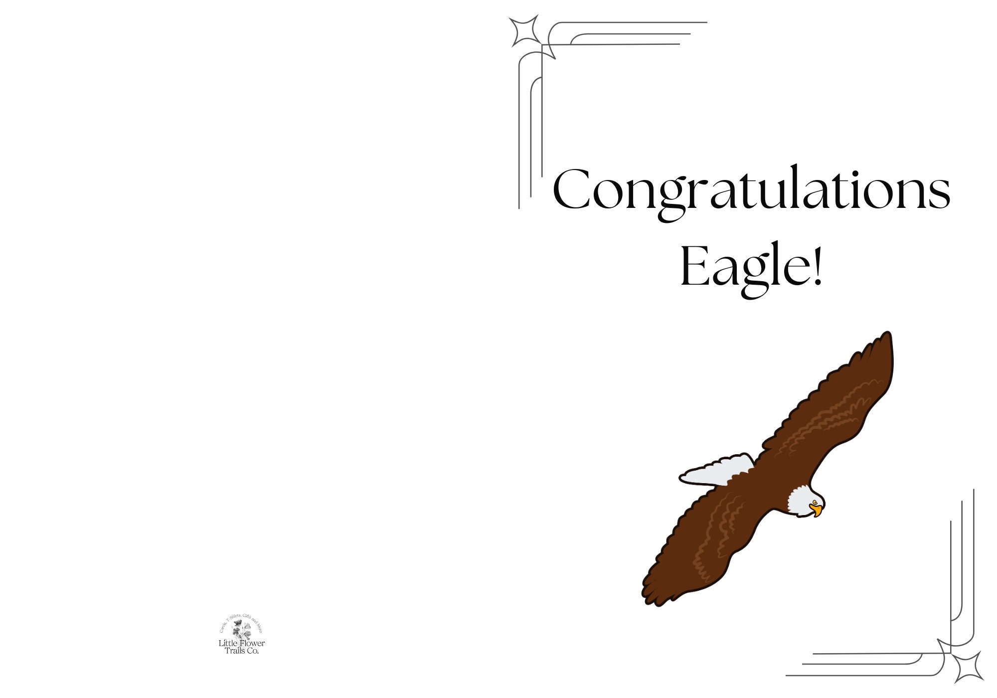 Eagle Card Printable at Home - Etsy