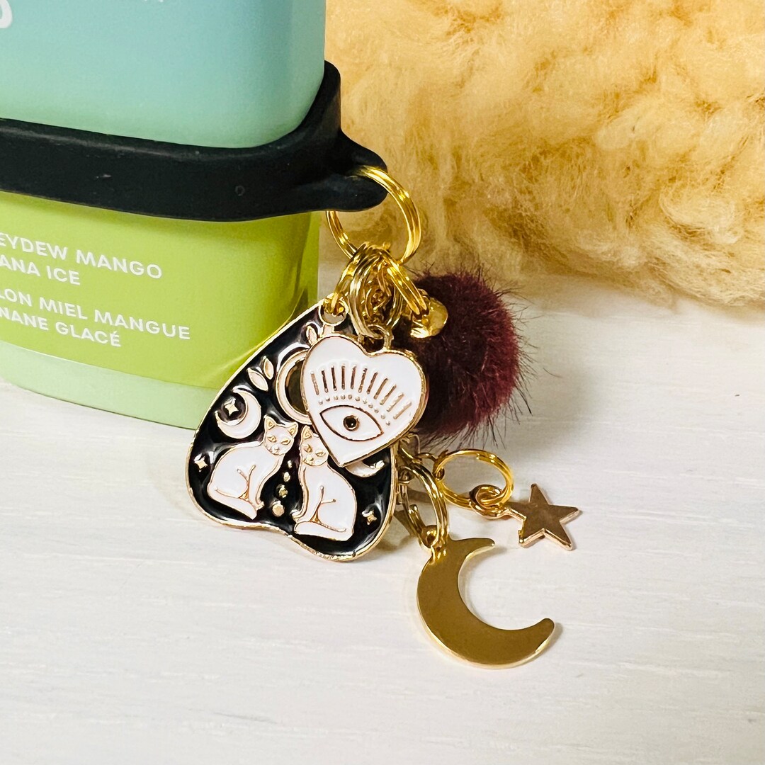 Witchy Vape Charm / OUIJA GODDESS / 40mm Grip Ring / Evil Eye & Cat ...