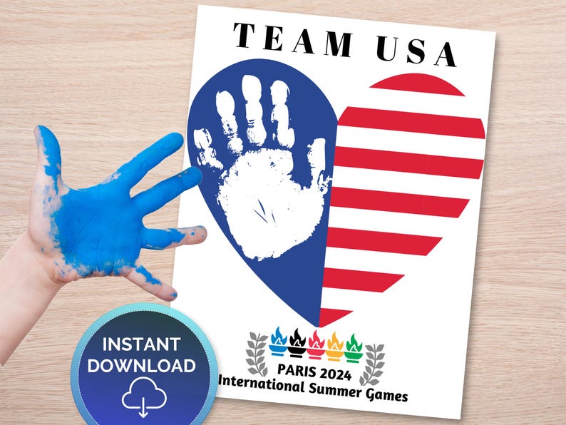 2024 Summer Games Handprint Art Paris Olympics Handprint Craft for ...