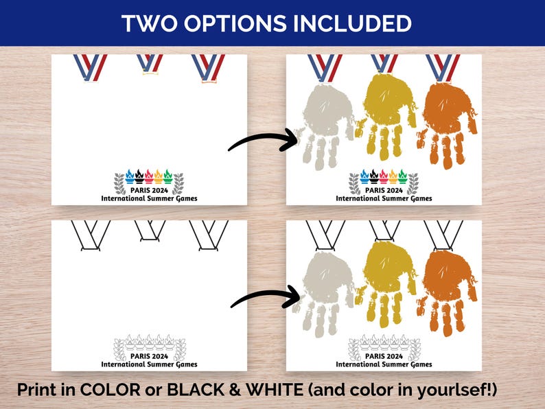 2024 Summer Games Handprint Art Paris Olympics Handprint Craft for ...