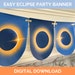 Solar Eclipse 2024 Party Banner, Printable Digital Download, Decoration ...