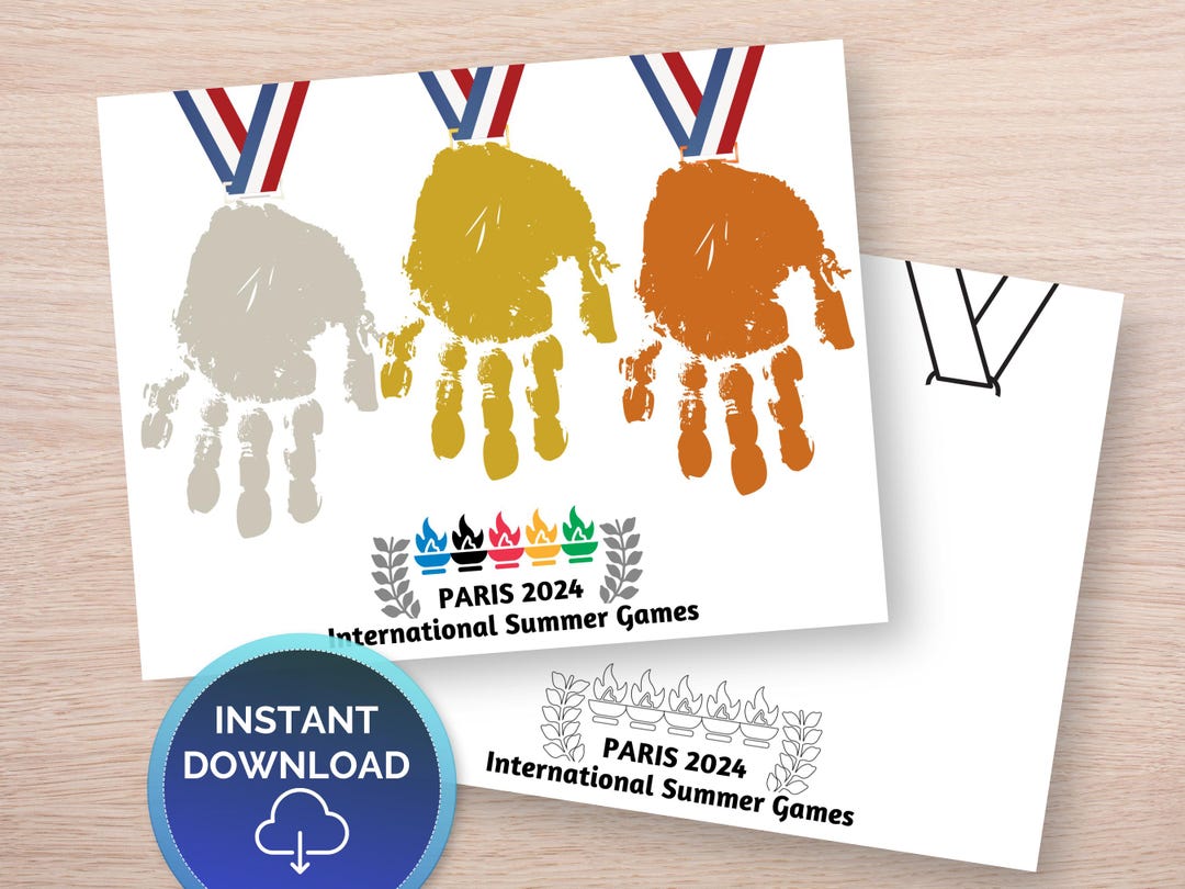 2024 Summer Games Handprint Art Paris Olympics Handprint Craft for ...