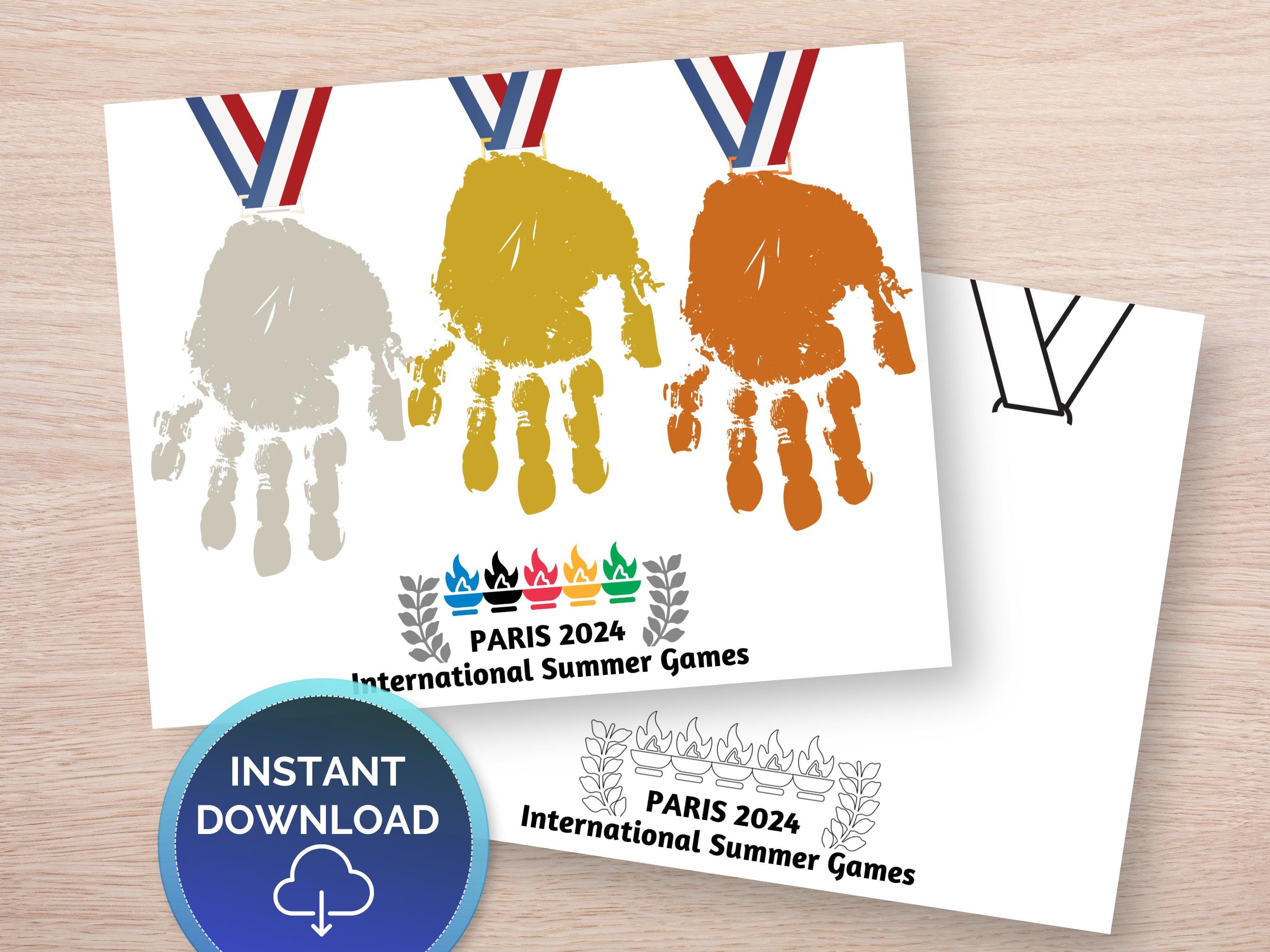 2024 Summer Games Handprint Art Paris Olympics Handprint Craft for ...
