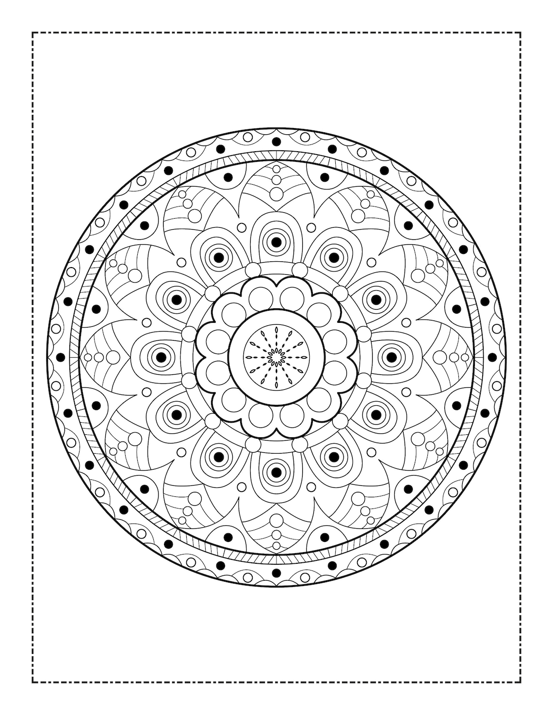 Printable Mandala Adult Coloring Pages Mandala Coloring Pages Adult ...
