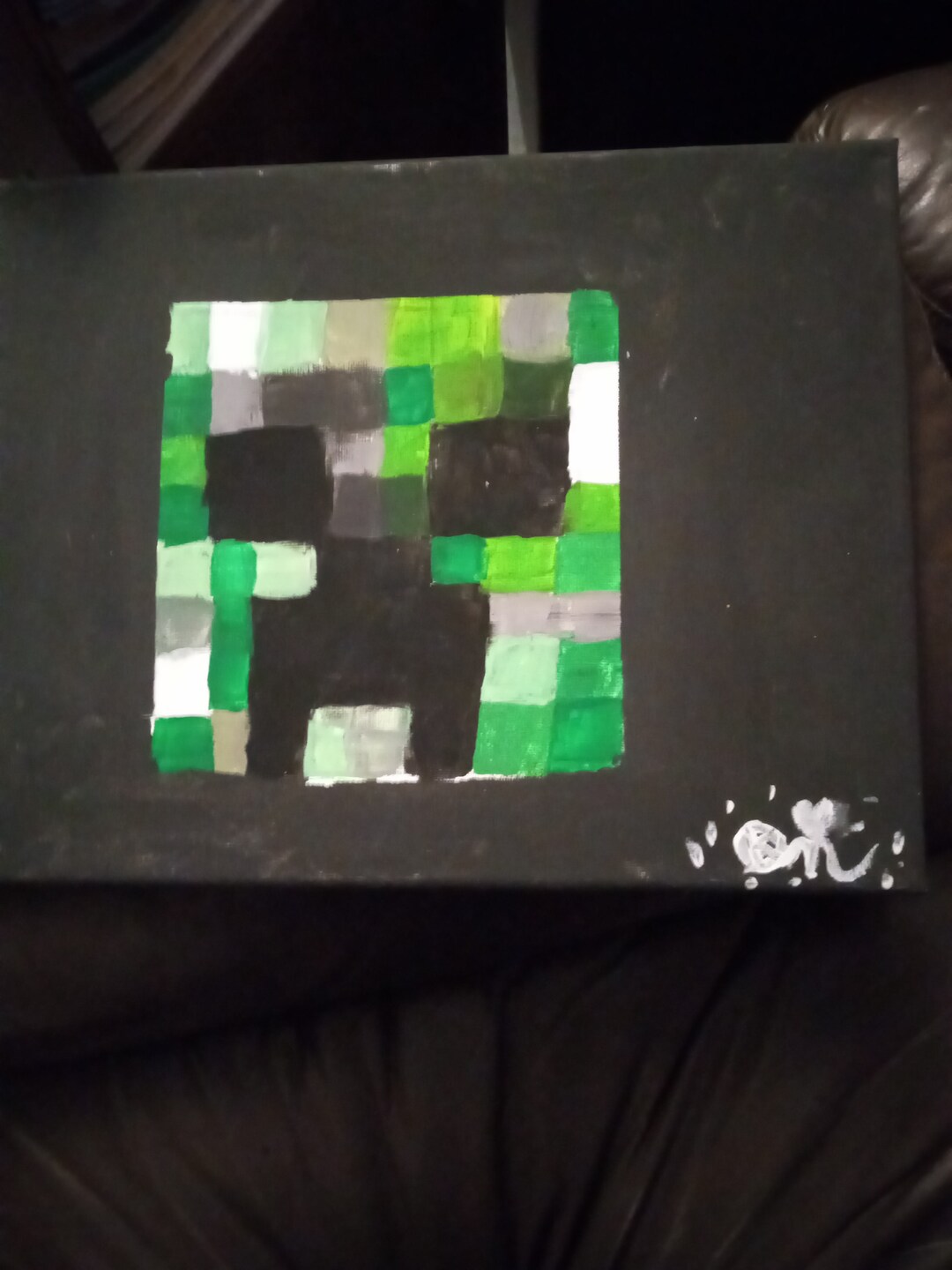 Minecraft Creeper Painting - Etsy
