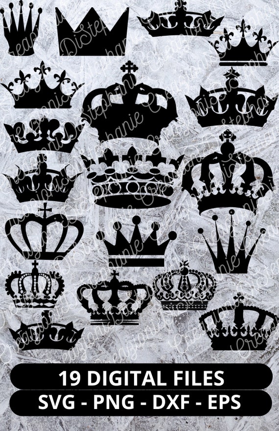 Crown SVG King and Queen Royalty - Etsy