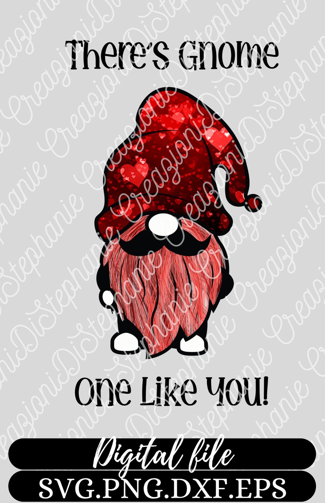 Gnome Valentine, Valentines Day, SVG, PNG, Digital Download - Etsy
