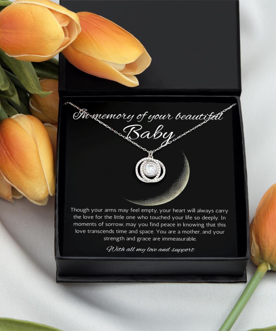 Baby Loss Condolence Gift, Miscarriage Necklace, Infant Loss, Pregnancy ...