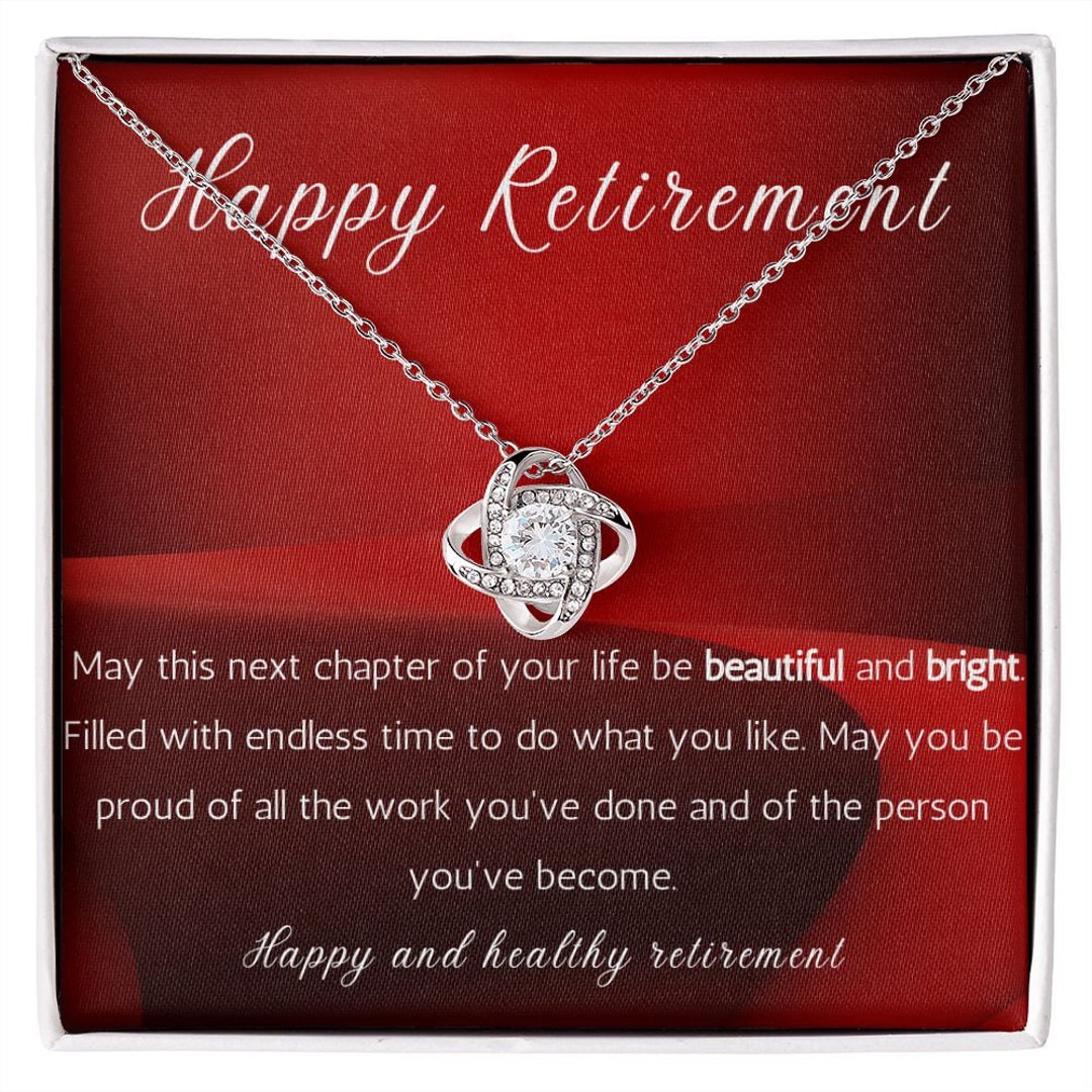 Retirement Gifts for Women, Retirement Necklace Gifts for Women ...