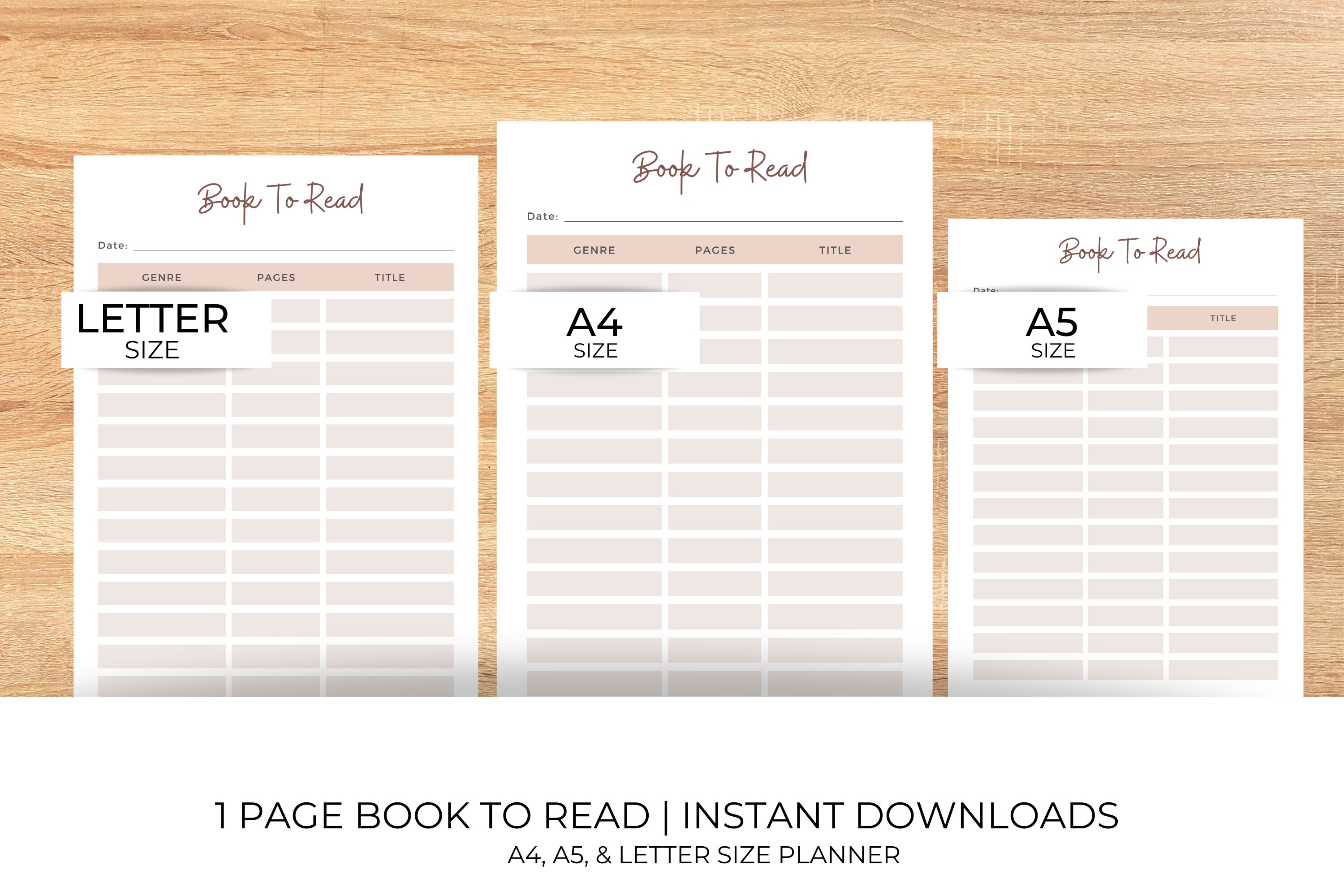 Book to Read | to Be Read Tracker | Book Tracker | Books to Read List ...