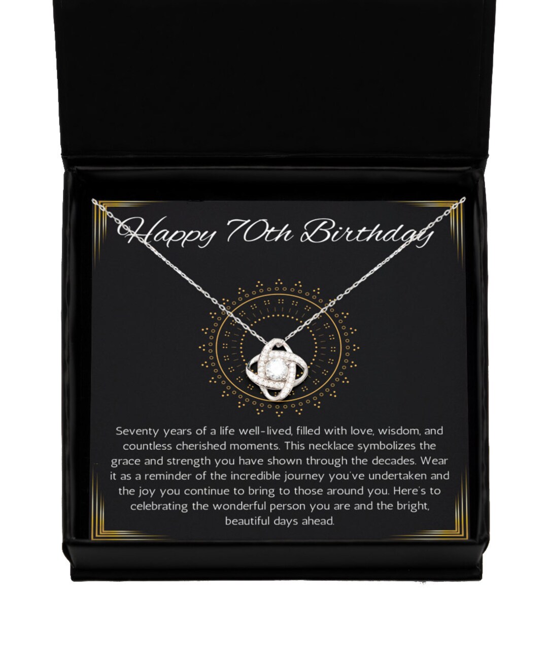 70th Birthday Gift for Women, 70th Birthday Gift Necklace for Mom ...