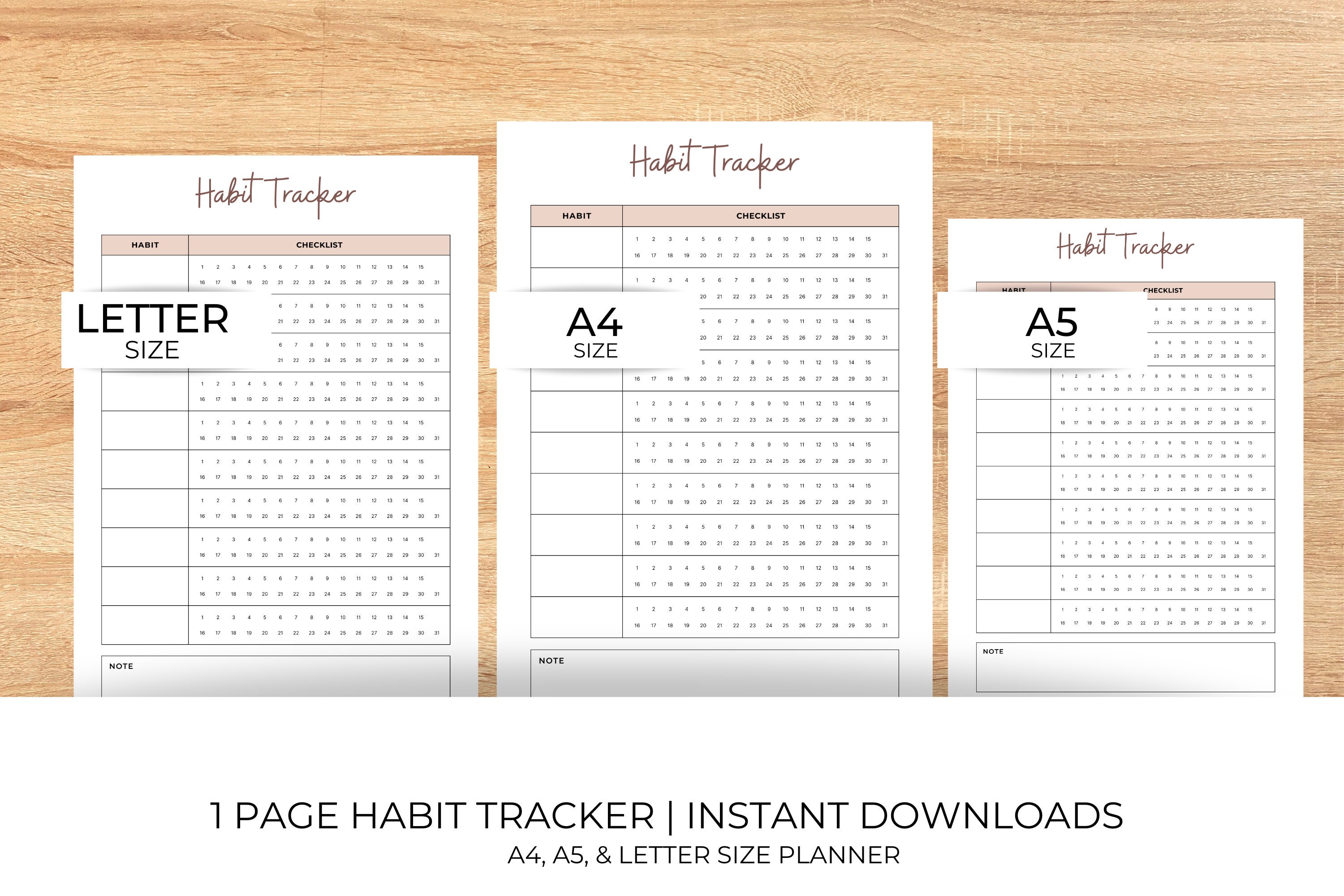 Habit Tracker | Routine Tracker | Routine Tracking | Printable Planner ...