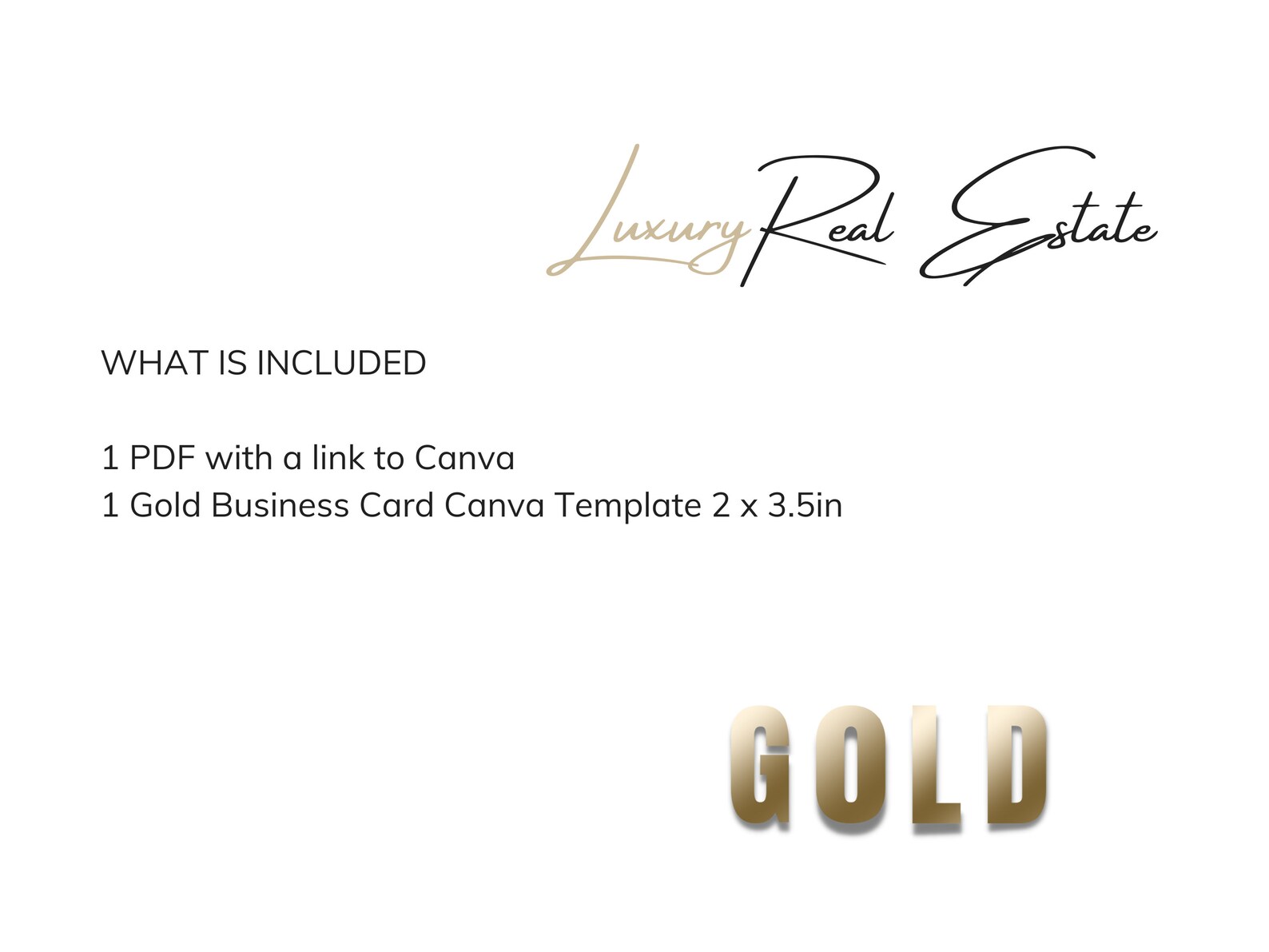 Gold Realtor Business Card, Real Estate Business Card, Realtor Business ...