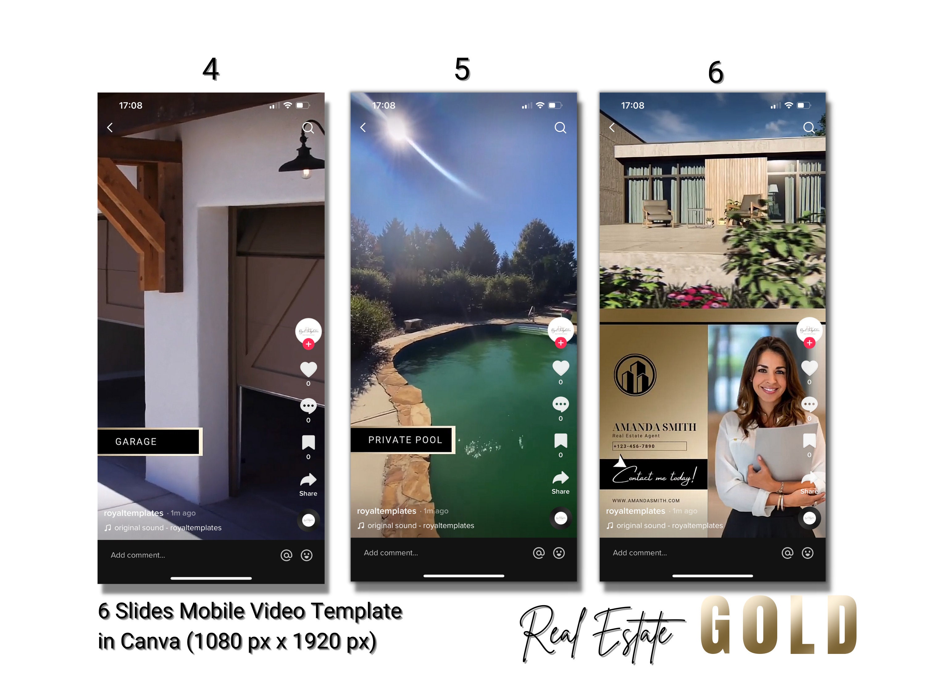 Just Listed Gold Real Estate Tiktok Video, Youtube Shorts, Real Estate ...