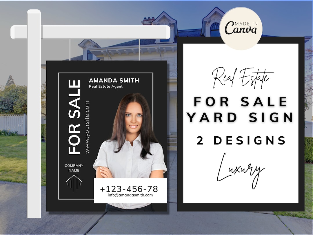Real Estate Sign, for Sale Sign, Real Estate Market, Modern for Sale ...