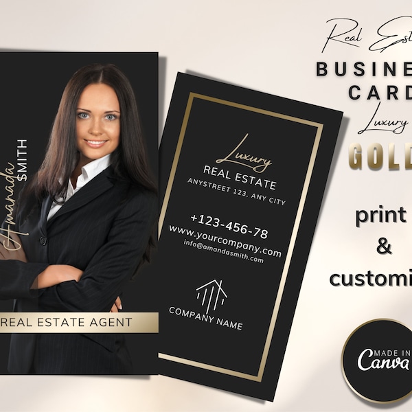 Gold Business Card - Etsy