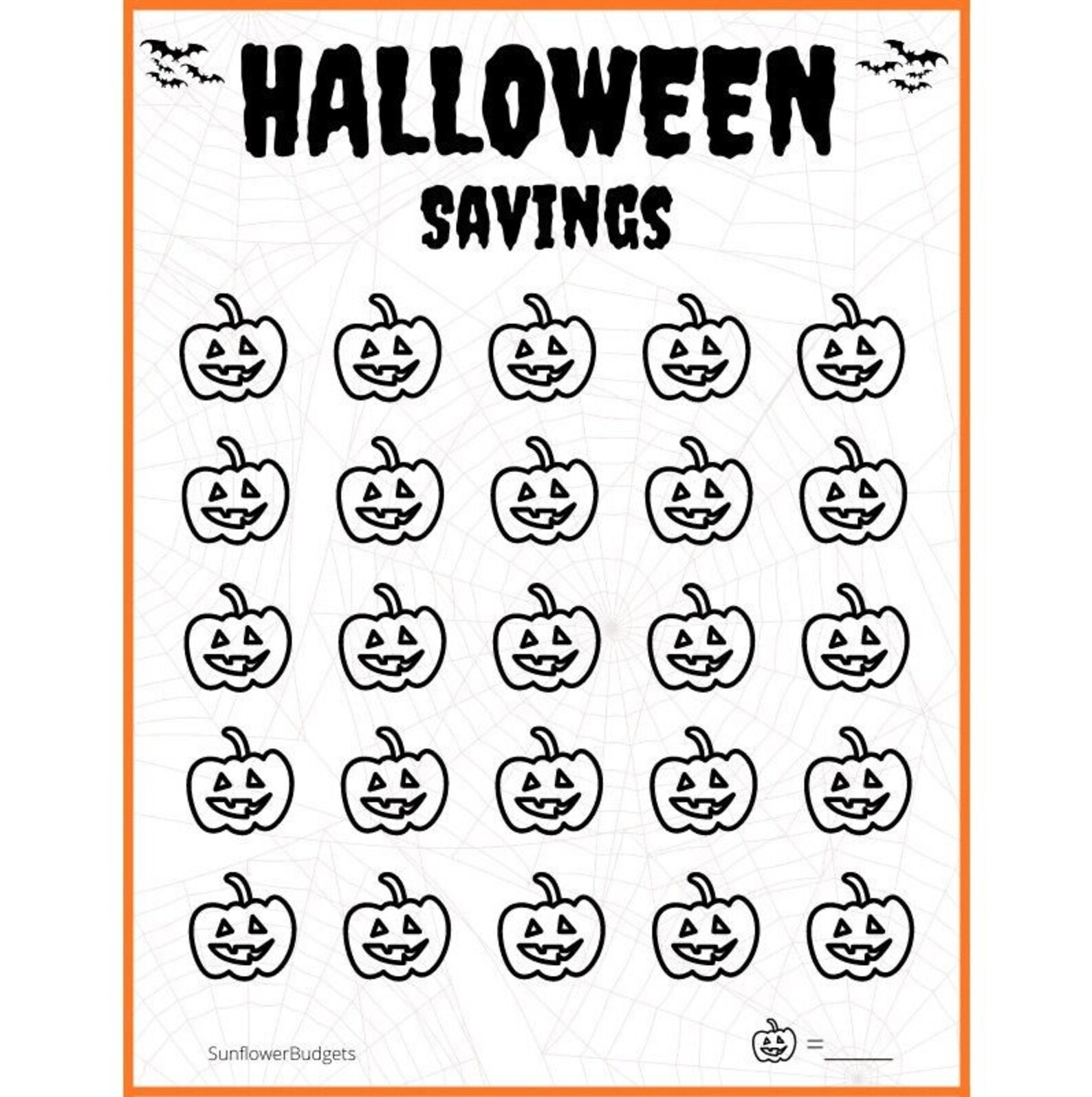 Halloween Savings Challenge - Etsy