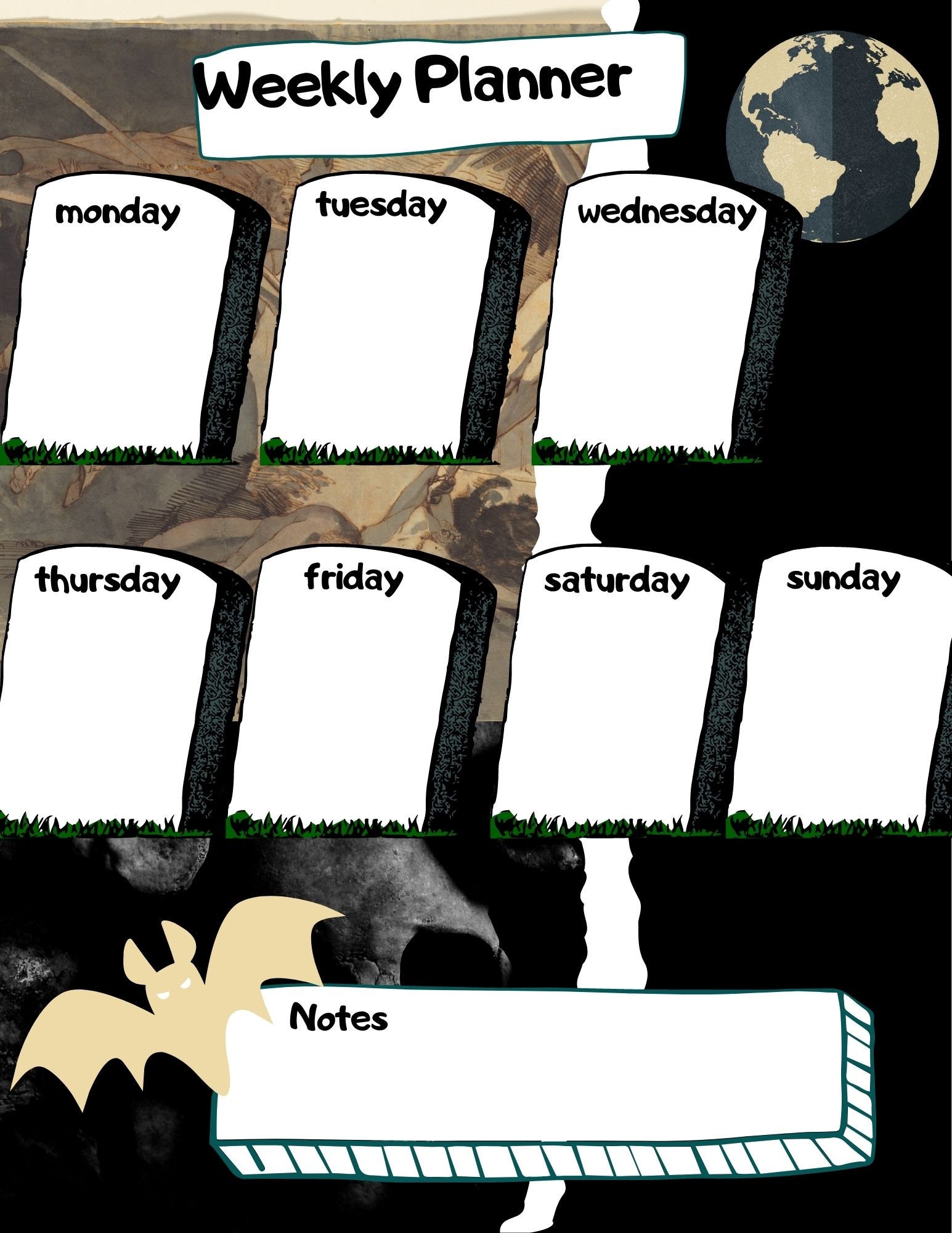 My Evil Plan - Printable Planner - Etsy