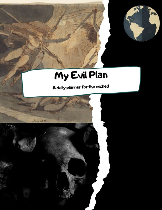 My Evil Plan Printable Planner - Etsy
