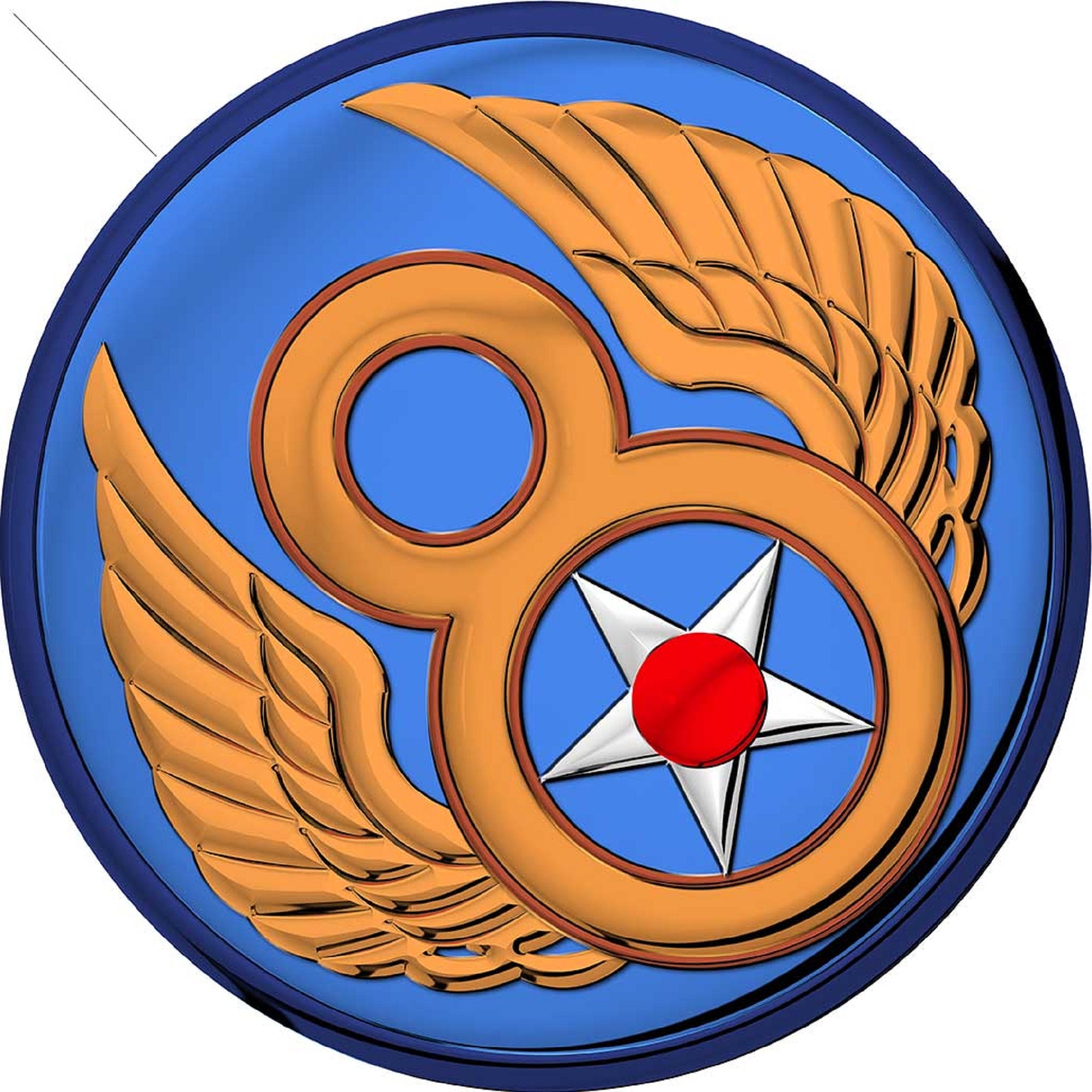 WWII 8th Army Air CORPS All Metal Sign 14 Round | Etsy