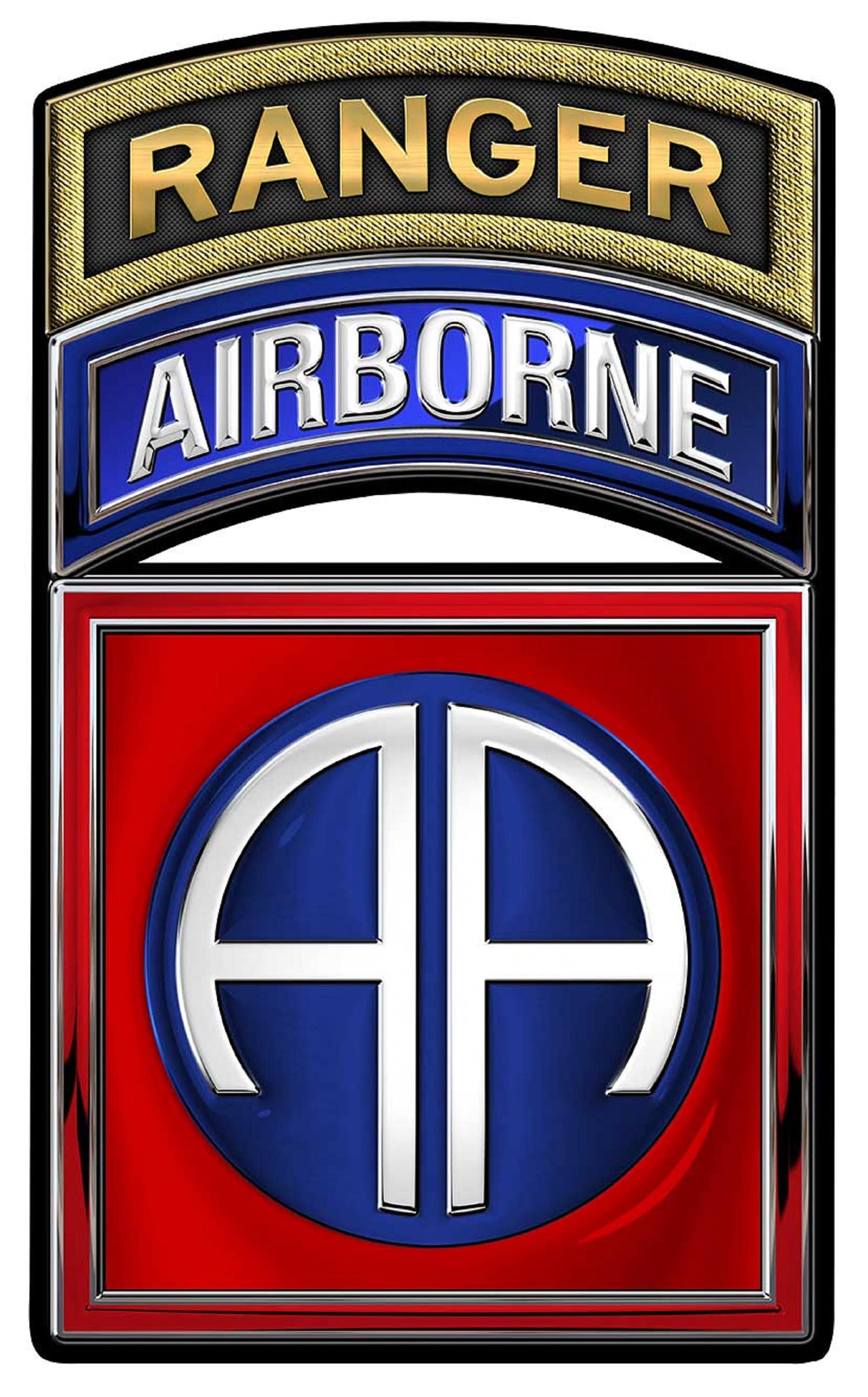 82nd Airborne Division With Ranger Tab Metal Sign 11 X 18 - Etsy