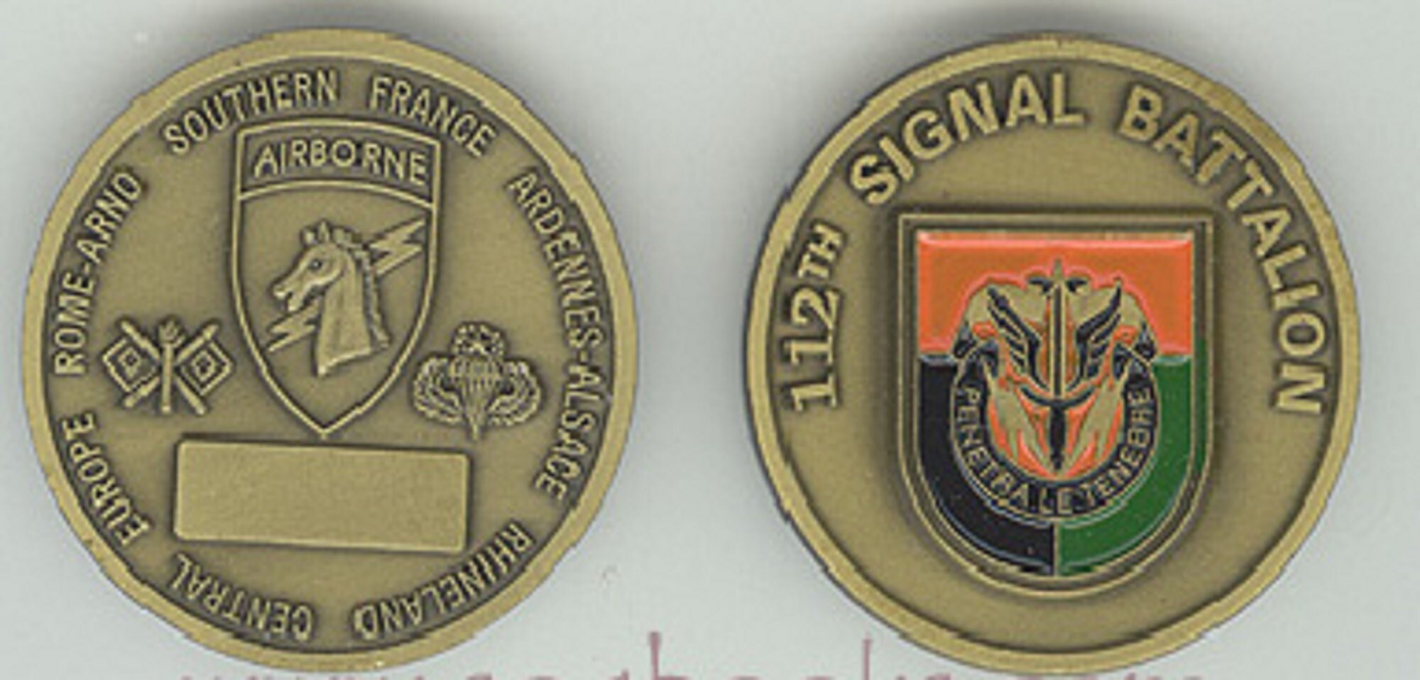 112th Special Forces Signal Battalion Challenge Coin. - Etsy