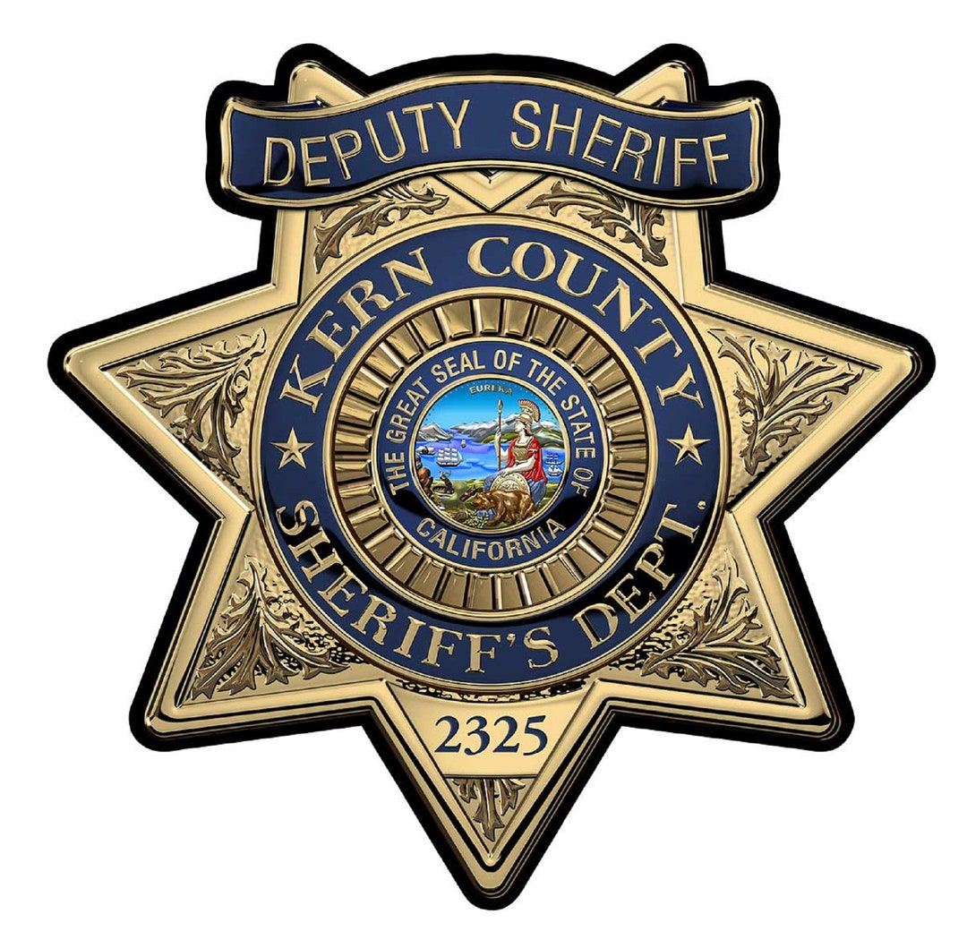 Kern County Sheriff Deputy Personalized 15 X 15 Badge All Metal Sign ...