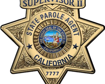 California State Parole Badge All Metal Sign With Your Badge | Etsy