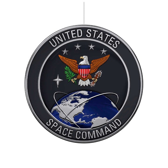 United States of America SPACE COMMAND All Metal Sign 14 - Etsy