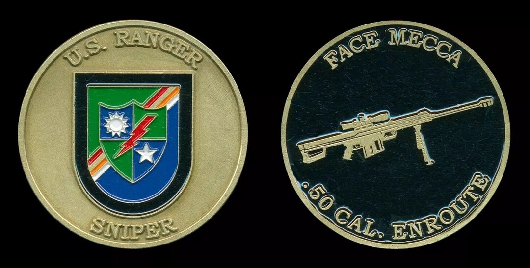 US Army Ranger Sniper Challenge Coin 1.53" - Etsy