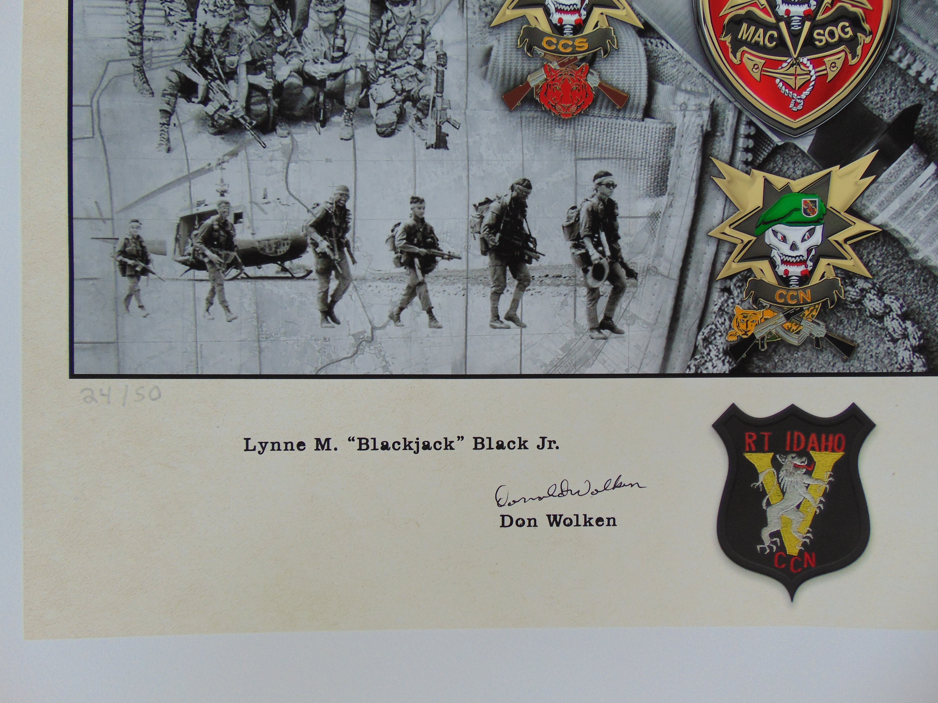 Signed Macv-sog Recon Team Idaho Print. 22 X 15-1/2 - Etsy