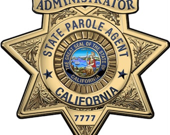 California State Parole Badge All Metal Sign With Your Badge | Etsy