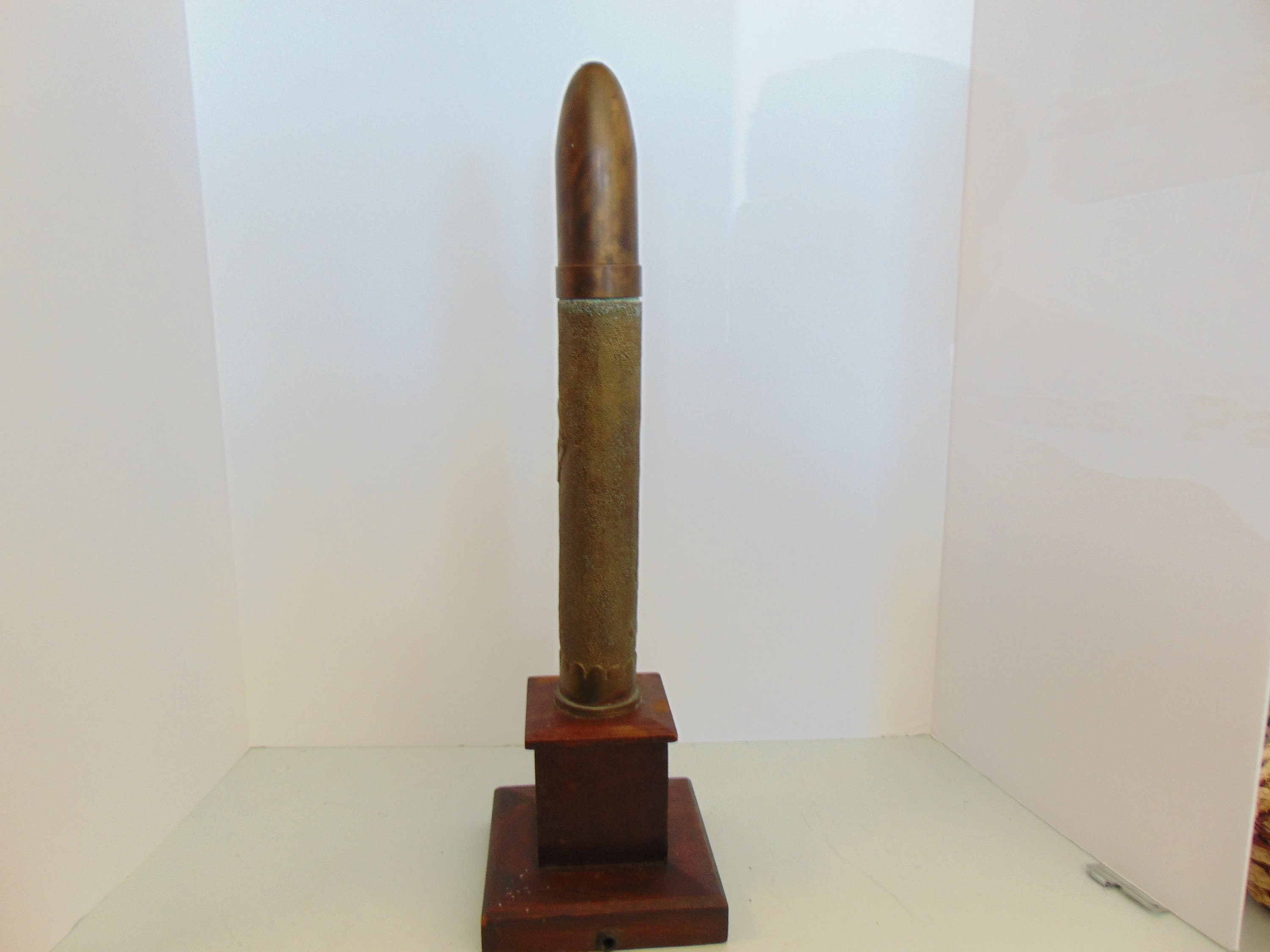 Old Vintage World War I WW 1 Trench Art ARTILLERY SHELL Mermaid and ...